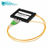 China 1x2 Filter PM Fiber Coupler 1550nm 30/70 Splitting Ratio Steel Tube 0.9mm Hytrel Blue Tube 1m for sale