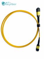 China Polarization Maintaining PM MPO Branch Patch Cord Low Insertion Loss Breakout Fiber Optic Cable for sale