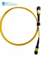China Polarization Maintaining PM MPO Branch Patch Cord Low Insertion Loss Breakout Fiber Optic Cable for sale