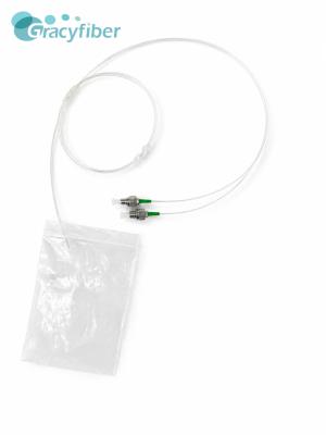 China 2CH Single Mode Fiber Array 250μm Pitch 0° Angle Nufern UHNA7 to G657A2 Spliced FC/APC Low IL 0.3dB for sale
