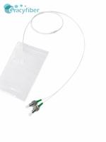 China Custom 4CH SM Fiber Array 250μm Pitch Quartz Substrate FC-APC SMF-28e 0.9mm White Tube for sale