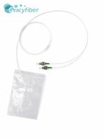 China Custom 4CH SM Fiber Array 250μm Pitch Quartz Substrate FC-APC SMF-28e 0.9mm White Tube for sale