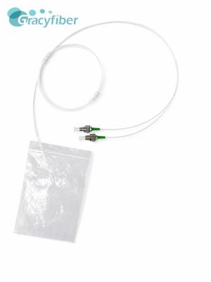 China Custom 4CH SM Fiber Array 250μm Pitch Quartz Substrate FC-APC SMF-28e 0.9mm White Tube for sale