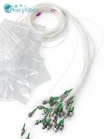 China 2CH Single Mode Fiber Array 250μm Pitch 0° Angle Nufern UHNA7 to G657A2 Spliced FC/APC Low IL 0.3dB for sale