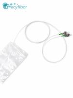 China 1CH SM Fiber Array Quartz Glass 127μm Pitch 8° Angled Polish Corning SMF-28e 0.9mm Tube Low IL <0.3dB FC/APC for sale