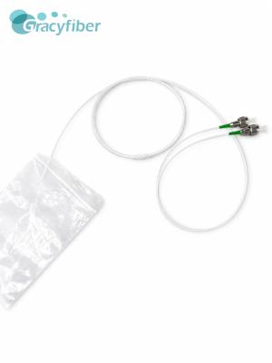 China 1CH SM Fiber Array Quartz Glass 127μm Pitch 8° Angled Polish Corning SMF-28e 0.9mm Tube Low IL <0.3dB FC/APC for sale