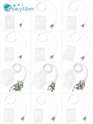 China 4CH SMFA Fiber Optic Array Patch Cord SMF-28e FC/APC 0 Degree 250um Spacing 1m for sale
