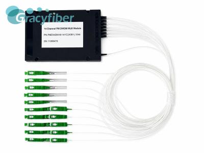 China Custom 32CH DWDM OADM Module 1525-1565nm C-Band ITU Grid C11-C64 100GHz Spacing Max IL 4.8dB Monitor Port for sale
