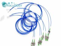 China 16CH PM Fiber Array 127μm Pitch 0° Flat Quartz Block PM1550 Slow Axis Key High ER 25dB for sale