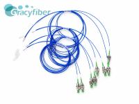 China 14CH PM Fiber Array 127μm Pitch 0° Flat Quartz Block High ER 25dB PMFA Slow Axis Alignment for sale