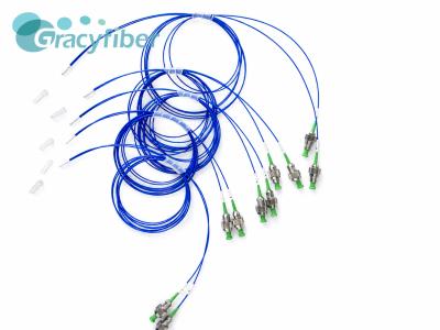 China Ultra-Thin 1-Channel Polarization Maintaining Fiber Array PM1550 0.9mm Tube FC/APC Low IL ≤0.3dB for sale