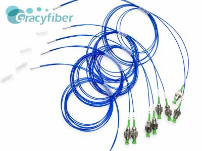 China 1CH PM Fiber Array 0 Degree Ultra Thin 8x2.5x0.753mm Quartz Block Corning PM1550 Slow Axis Key High ER 25dB PMFA Gracyfiber for sale