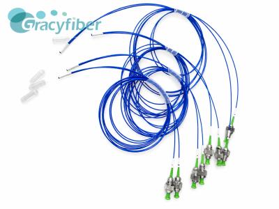 China Custom 16CH PMFA Block 12x3.5x1.5mm Slow Axis Aligned FC-APC PM1550 0.9mm Blue Tube Telecom Component for sale