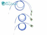China Custom 8CH PMFA Block 10x3.5x1.5mm 0 Degree Polish Corning PM1550 0.9mm Blue Tube Coherent Comm PM Fiber Array for sale