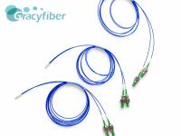 China 4CH PMFA Block 10x1x1.5mm 127μm Pitch Corning PM1310 FC/APC 0.9mm Tube High Precision for sale