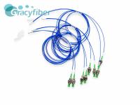 China 4CH PM Fiber Array Borofloat 33 V-Groove 127μm Pitch 15° Angle Corning PM1310 Slow Axis Aligned High ER 25dB for sale