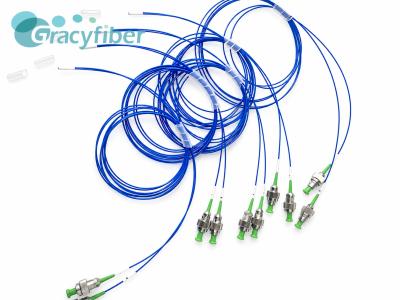China 24CH PM Fiber Array 127μm Spacing Corning PM1550 Polarization Maintaining FA FC/APC for sale