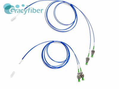 China 24-Channel Polarization Maintaining Fiber Array 127μm Pitch Quartz Substrate PM1550 FC/APC for sale