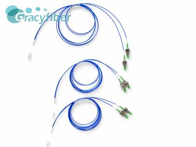 China Custom 8CH PMFA Block 10x3.5x1.5mm Slow Axis Aligned FC-APC PM980XP 0.9mm Blue Tube for sale