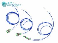 China Custom 8CH PMFA Block 10x3.5x1.5mm Slow Axis Aligned FC-APC PM980XP 0.9mm Blue Tube for sale