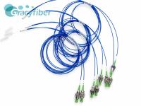 China 8CH PM Fiber Array 250μm Pitch 0° Flat Quartz Block PM980XP Fiber Slow Axis Key High ER 25dB FC/APC for sale