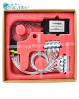 China 32CH 100GHz DWDM AAWG Module Gaussian C22 C53 Low Insertion Loss 3.5dB SC APC ABS Box for sale