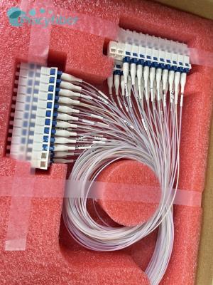 China 48CH 100GHz DWDM AAWG Module Flat Top C15 C62 Low Loss Fiber Optic Mux Demux LC UPC for sale