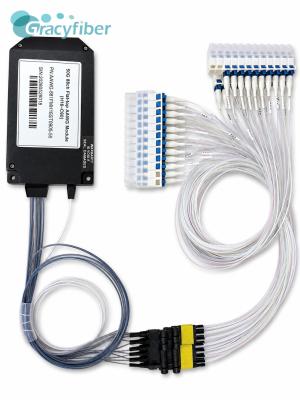 China 100GHz 40CH DWDM AAWG Module Flat Top C15 C34 C41 C60 Low Insertion Loss Fiber Optic Mux Demux for sale