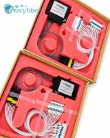 China 40CH 100GHz DWDM AAWG Module Flat Top C16 C55 Fiber Optic Mux Demux Low Loss FC APC for sale