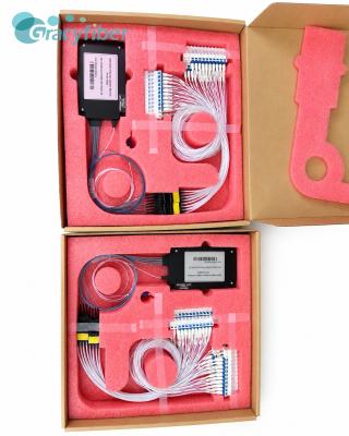 China Custom 48CH Gaussian AAWG Module C14-C61 Integrated 1510nm CWDM Max IL 3.5dB Gracyfiber Telecom WDM Component for sale