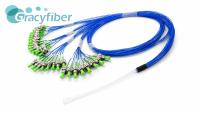 China 32 Channel PM Fiber Array Polarization Maintaining 127um Pitch for Silicon Photonics Optical Coupling for sale