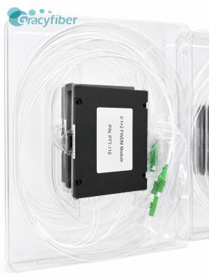 China 2x1 FWDM Cascaded Module 1260-1600nm 1650nm LC/APC 0.5m G657A Fiber for sale
