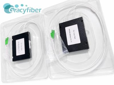 China Dual 1x2 FWDM Cascaded Module 1260-1600nm Pass 1650nm Reflect LC APC for PON FTTx Monitoring for sale