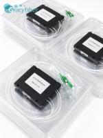 China Dual 1x2 FWDM Cascaded Module 1260-1600nm Passband 1640-1660nm Reflect LC APC Fiber Optic WDM for PON FTTx Monitoring for sale