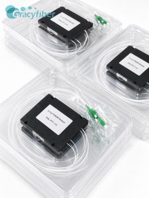 China Dual 1x2 FWDM Cascaded Module 1260-1600nm Passband 1640-1660nm Reflect LC APC Fiber Optic WDM for PON FTTx Monitoring for sale