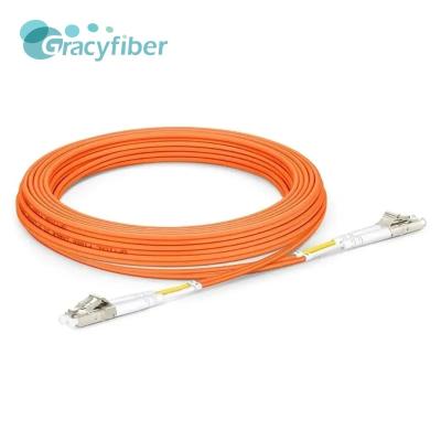 China OM1 LC to ST UPC Duplex Fiber Patch Cord 2m Multimode 62.5/125 for sale