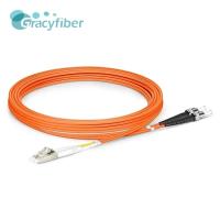 China OM1 LC/UPC-LC/UPC Duplex Multimode Fiber Optic Patch Cord for sale