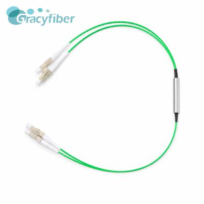 China 1x2 Tap WDM MM T50 R50 850 950nm OM5 Multimode Fiber Coupler LC UPC Low Loss for Optical Monitoring for sale
