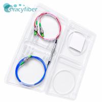 China 1650nm 3 Port Fiber Optic Circulator Polarization Insensitive P Grade High Isolation Low Loss with FC APC and FC PC Connectors for sale