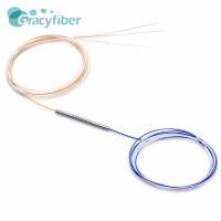 China 2x2 Fused Fiber Coupler 50/50 Balanced Split Ratio Corning HI1060 250um Bare Fiber without Connectors，Passive Fiber Optic Components for sale