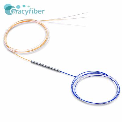 China 2x2 Fused Fiber Coupler 50/50 Balanced Split Ratio Corning HI1060 250um Bare Fiber without Connectors，Passive Fiber Optic Components for sale