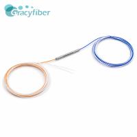 China 2x2 Fused Fiber Coupler 5/95 Split Ratio Corning 1060 Fiber 0.9mm Loose Tube without Connectors，Passive Optical Components Supplier for sale