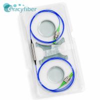 China 1550nm Dual Stage PM Fiber Isolator 500mW Corning PM1550 Slow Axis High Isolation Low Loss FC APC Steel Tube，Passive Optical Components for sale
