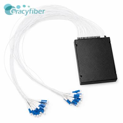 China 16 Channel CWDM Mux Demux 1270 1290 1310 to 1610nm LC UPC Fiber Optic Multiplexer Demultiplexer ABS Module for sale
