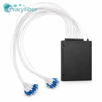 China 16CH CWDM Mux&Demux Module, 1270–1610 nm with LC/UPC and 140 × 115 × 18 mm ABS Box,16CH CWDM Mux&Demux Module 1270~1610nm，16 Port，ABS box(140*115*18mm)，0.6m with 0.9mm White Tube color for sale