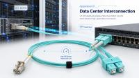 China LC to SC Multimode Duplex Fiber Optic Patch Cord LC-SC Fiber Patch Cable Dual Core Optical Jumper for Data Center LAN Enterprise Network for sale