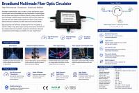 China Broadband multimode fiber optic circulator，Broadband Multimode Fiber Optic Circulator Low Loss High Isolation MM Optical Routing Device Fiber Sensing Communication for sale
