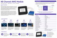 China 48 Channel AWG Module，48 Channel AWG Module Arrayed Waveguide Grating Optical Mux Demux Low Insertion Loss High Channel Isolation for Fiber Optic Networks for sale