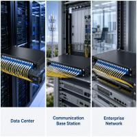 China 1u fiber patch panel,1U Fiber Patch Panel Rack Mount Optical Fiber Distribution Panel High Density Cable Management for Data Center Telecom Enterprise Network for sale