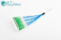 China 1–128 Channel PM Fiber Array with 127/250 μm Pitch and Custom Polish Angles for sale